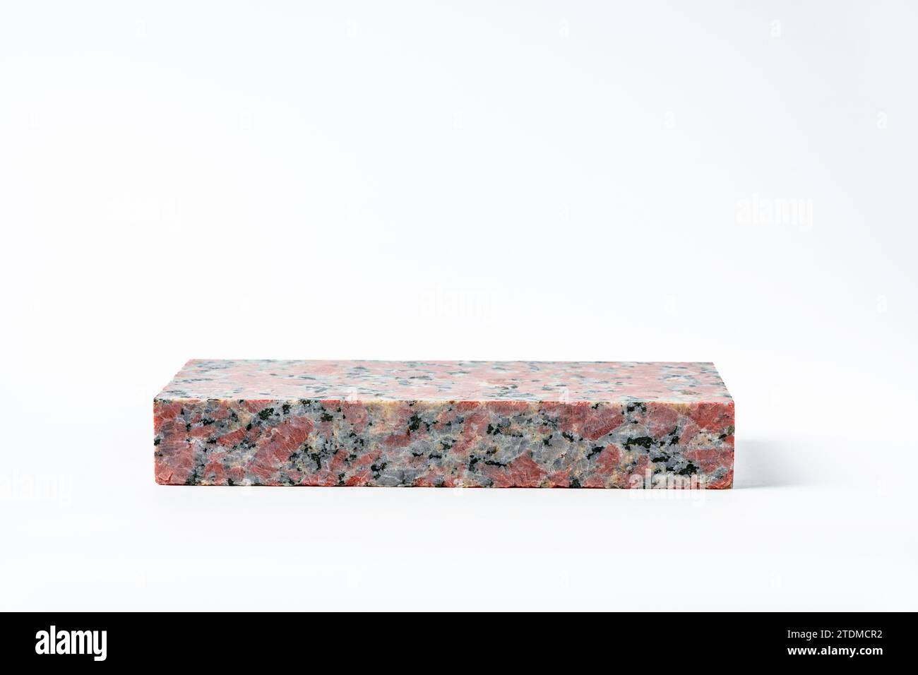 Pieces of polished granite isolated on white background Stock Photo - Alamy