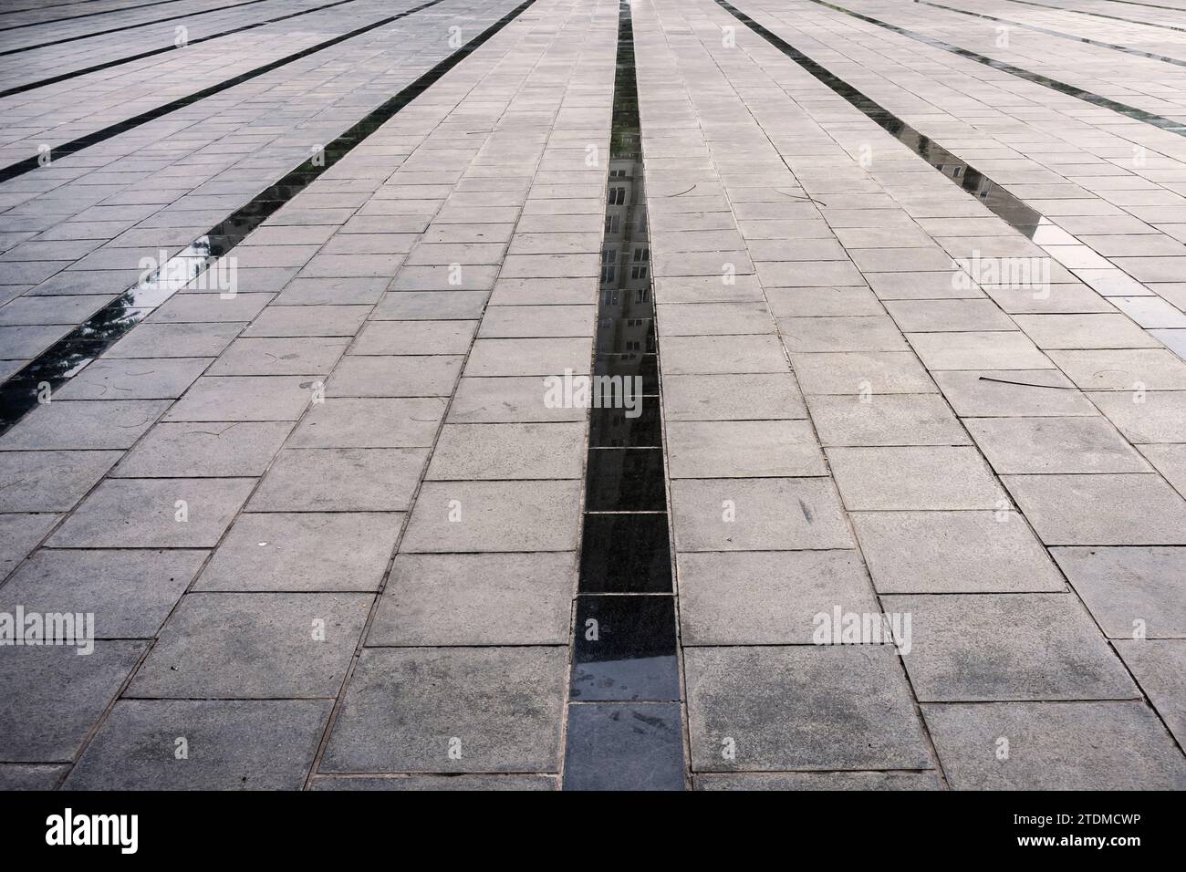 Closeup view of the tile floor. Tile floor pattern for texture ...