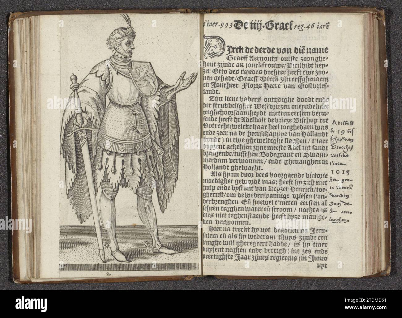 Count Dirk III van Holland, 1586 - 1587 Count Dirk III, turned back and ...