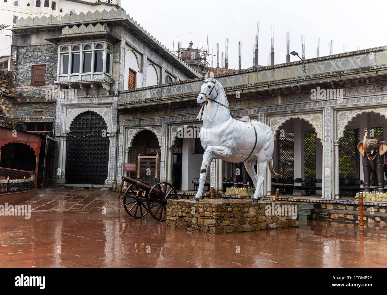maharana pratap museum view at rainy day from flat angle image is taken ...