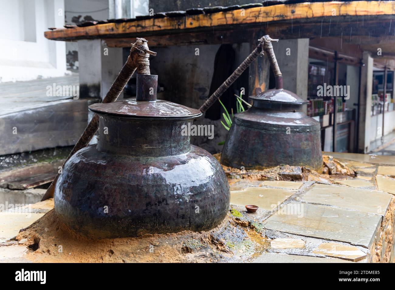 traditional perfume maker made of iron at day from flat angle Stock ...