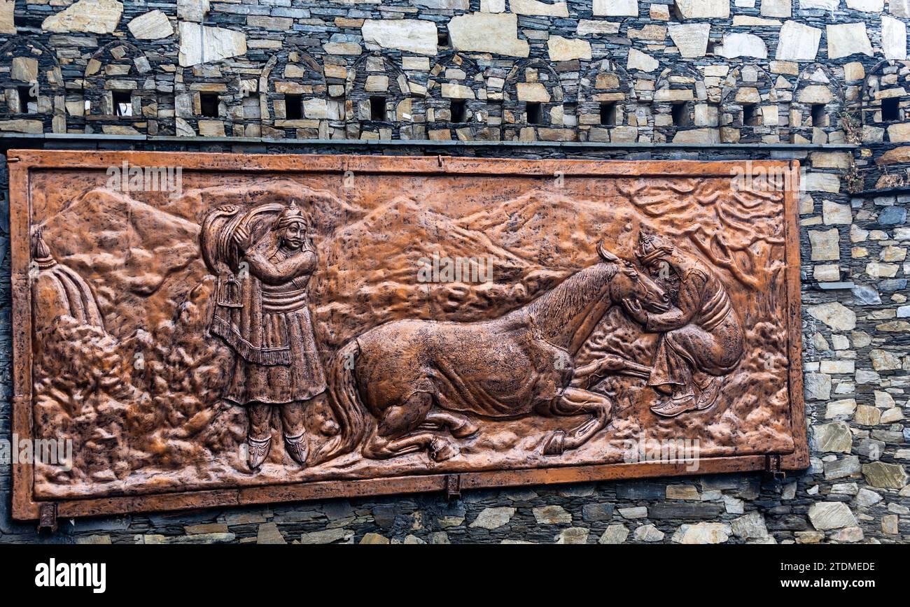 wall poster showing indian warrior maharana pratap and his horse chetak ...