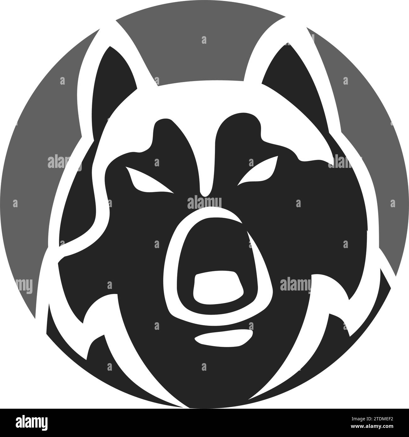 Siberian Husky Logo template Isolated. Brand Identity. Icon Abstract ...