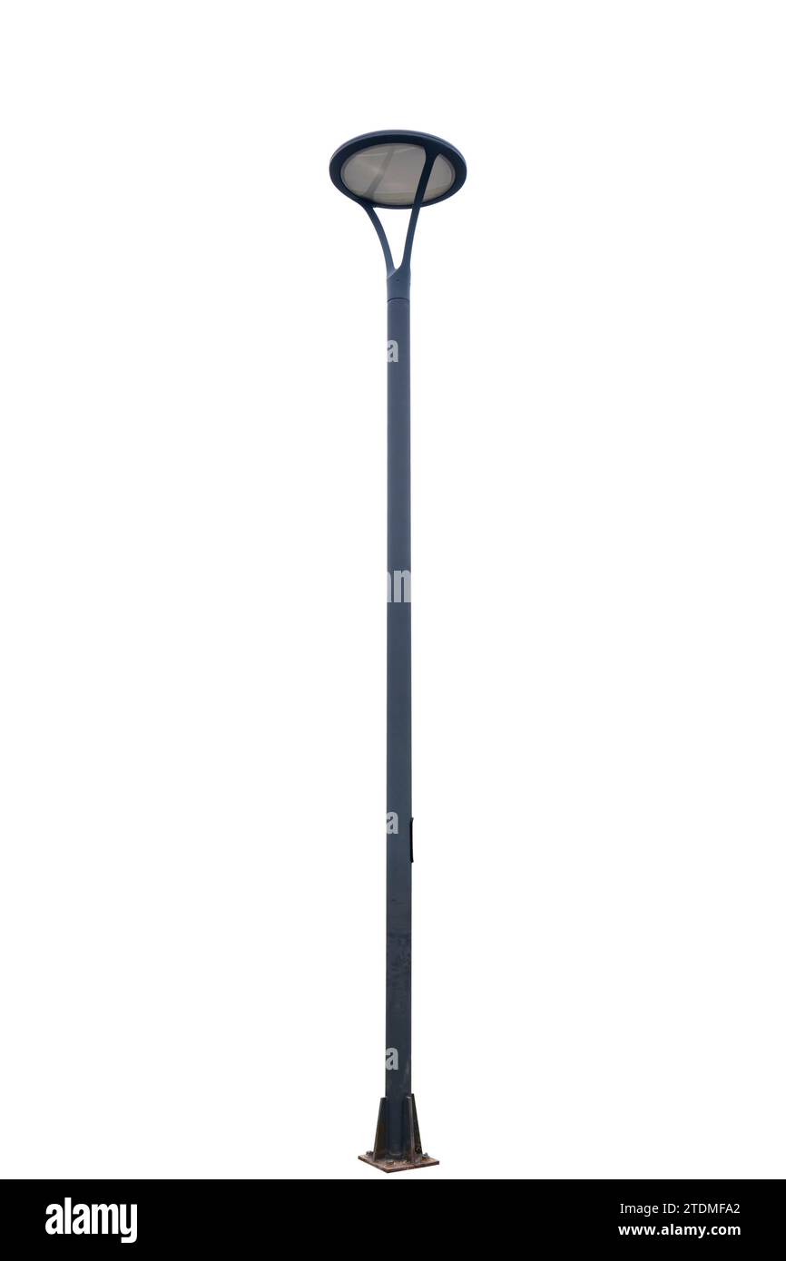 Street light poles isolated over a white background Stock Photo - Alamy