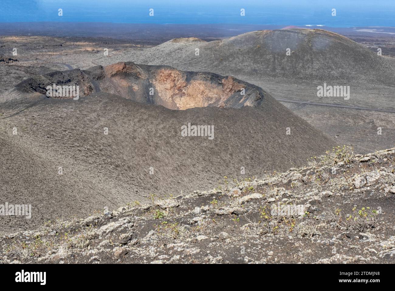 Cuervo and Montana de las Lapas , Timanfaya National Park, Lanzarote ...