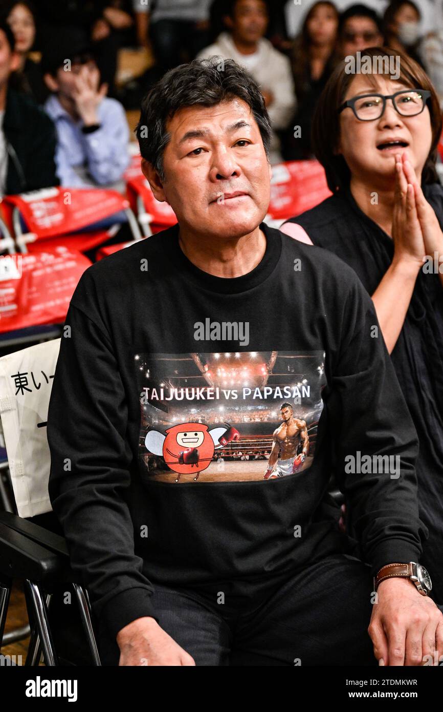 Tokyo, Japan. 3rd Nov, 2023. Eigoro Akai's father Hidekazu Akai is seen ...