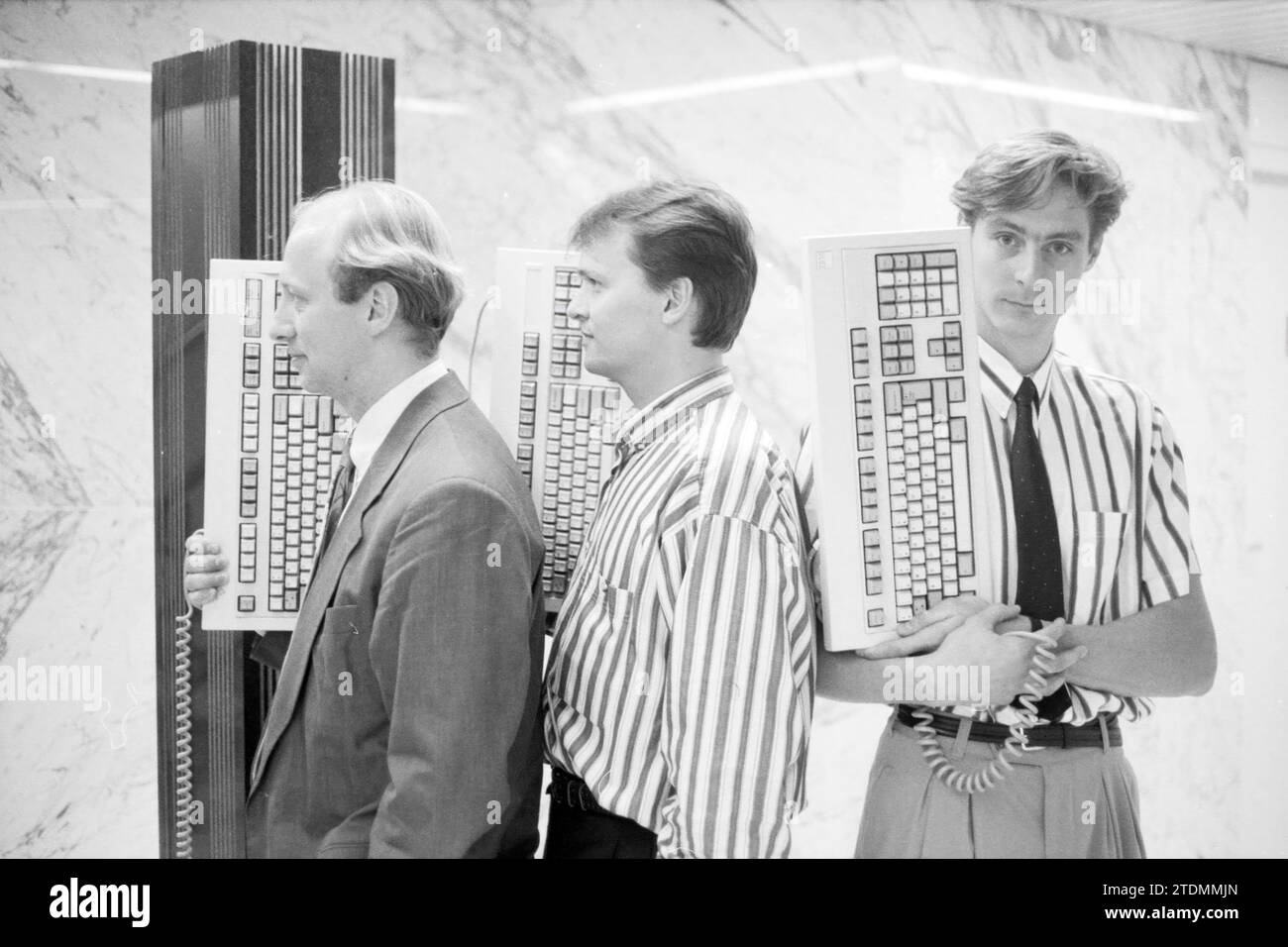 Computer opr. map, H'dorp, Hoofddorp, The Netherlands, 17-07-1991 ...