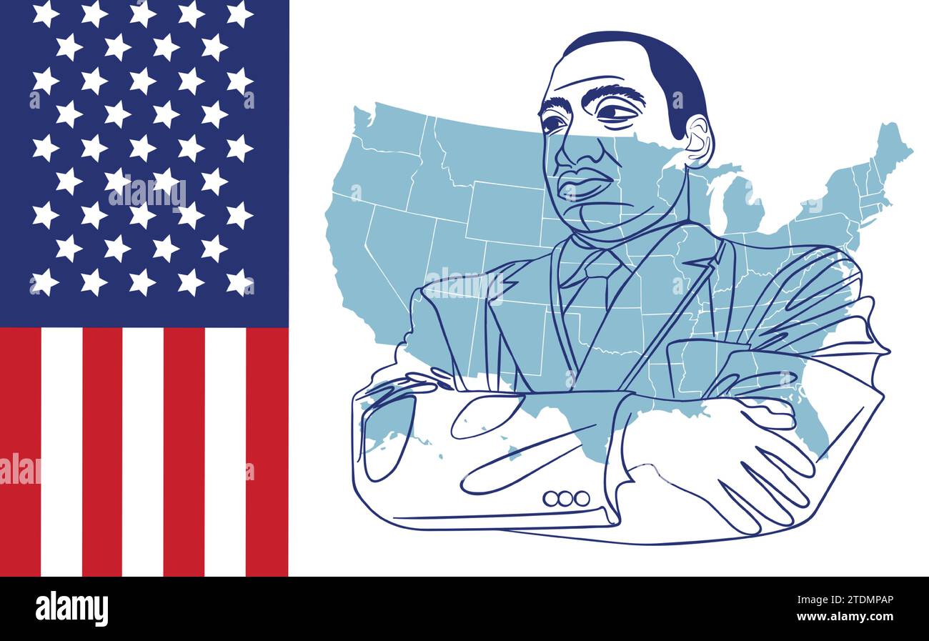 Martin Luther King Jr. Day greeting card design. MLK Day lettering ...