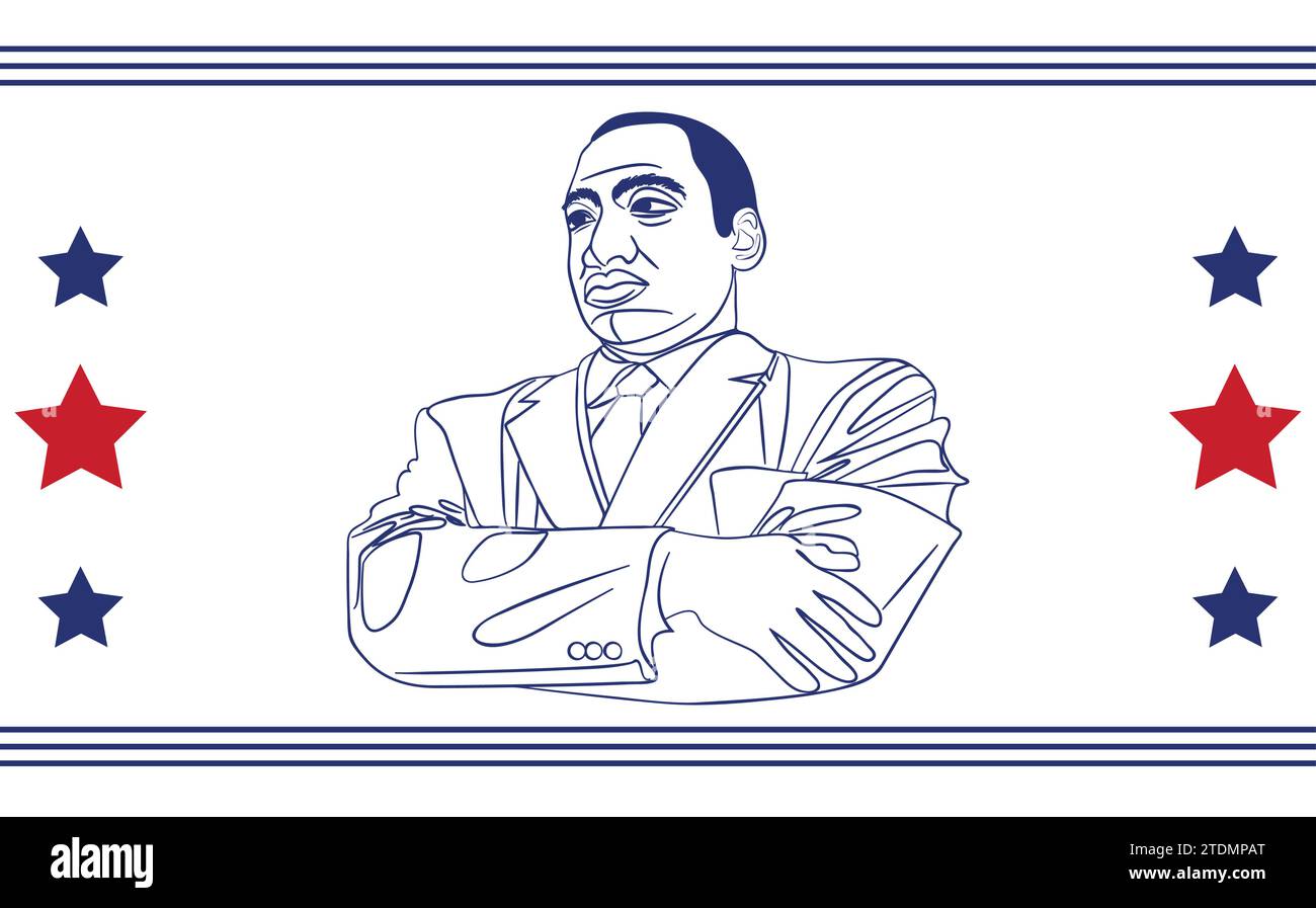 Martin Luther King Jr. Day greeting card design. MLK Day lettering ...