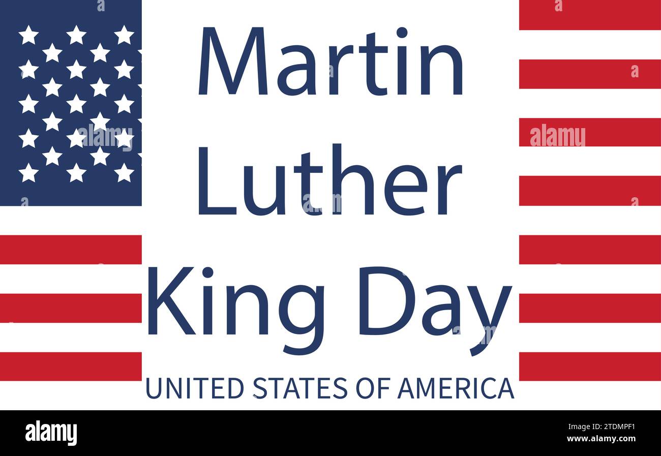 Martin Luther King Jr. Day greeting card design. MLK Day lettering ...