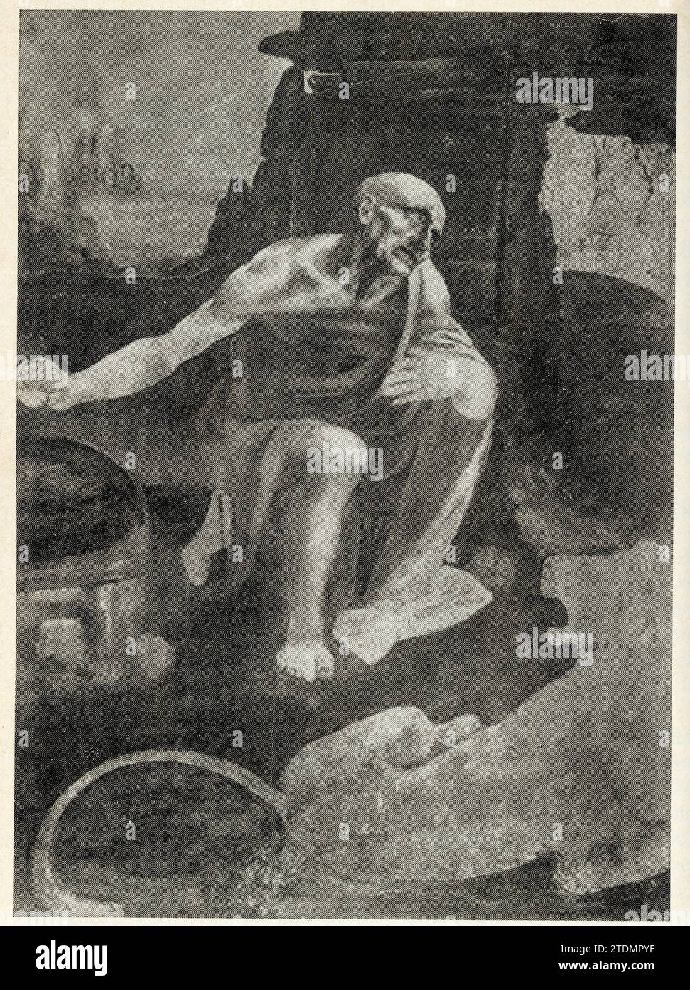 LEONARDO DA VINCI.DER HEILIGE HIERONYMUS Stock Photo - Alamy