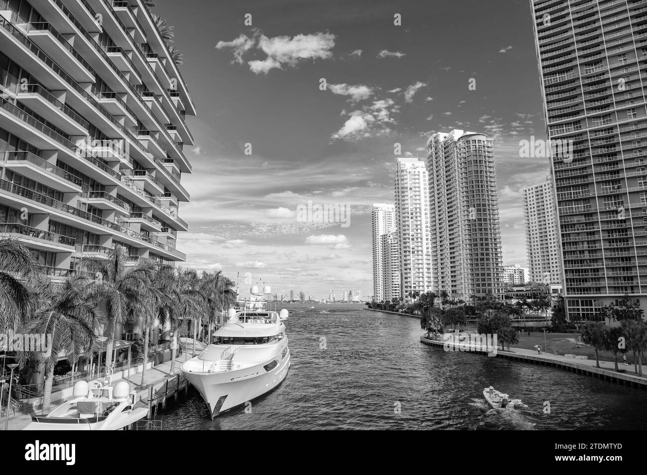 luxury miami metropolis. luxury miami metropolis with yacht. luxury ...