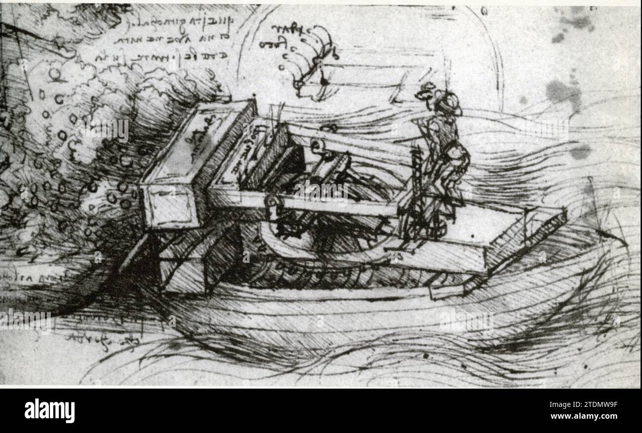 Drawing leonardo da vinci 1485 hi-res stock photography and images - Alamy