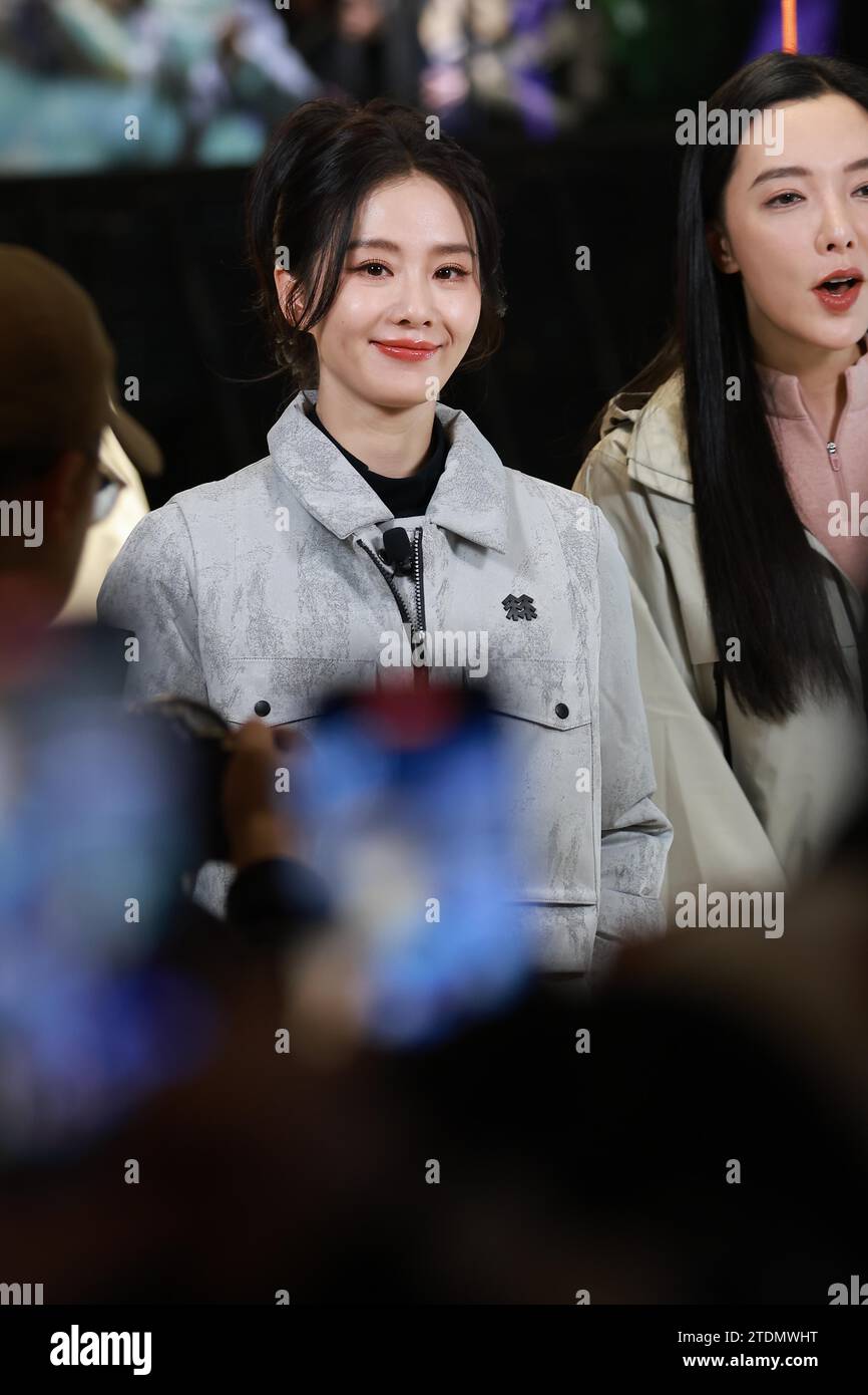 Chinese actress Liu Shishi attends an activity in Shanghai, China. 16th Dec, 2023. (Photo by ...