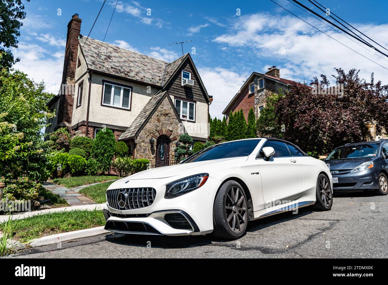 New York City, USA - August 26, 2023: 2019 Mercedes Benz AMG S63 ...