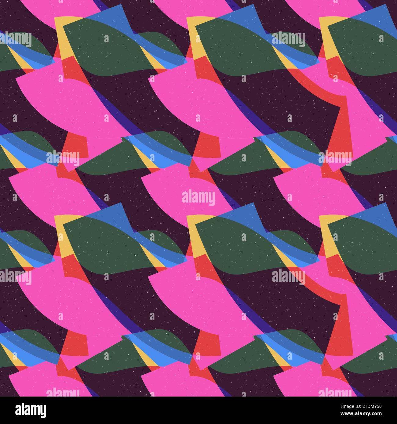 Risograph print style seamless pattern vector illustration Stock Vector Image & Art - Alamy