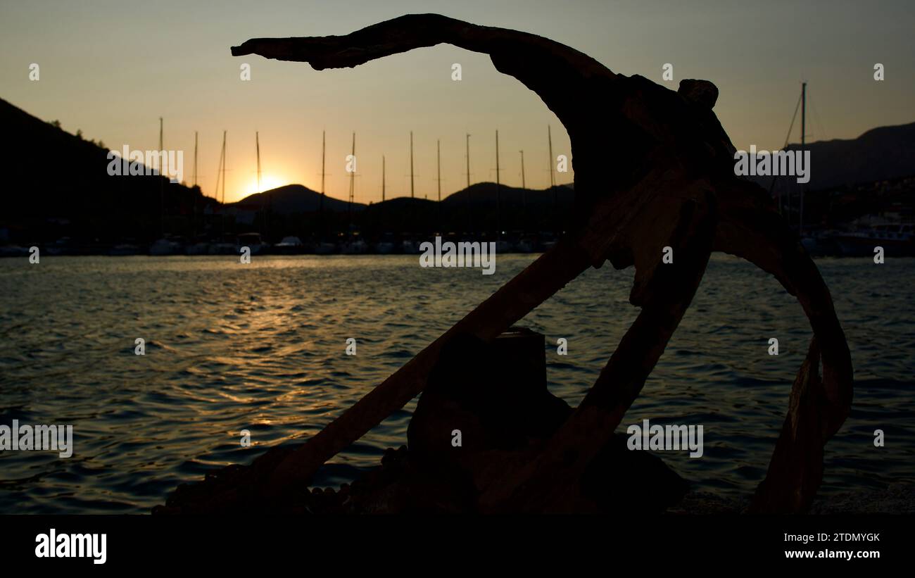 Luxury moto boats on blue sky and dark blue sea. Sailing and motor ...