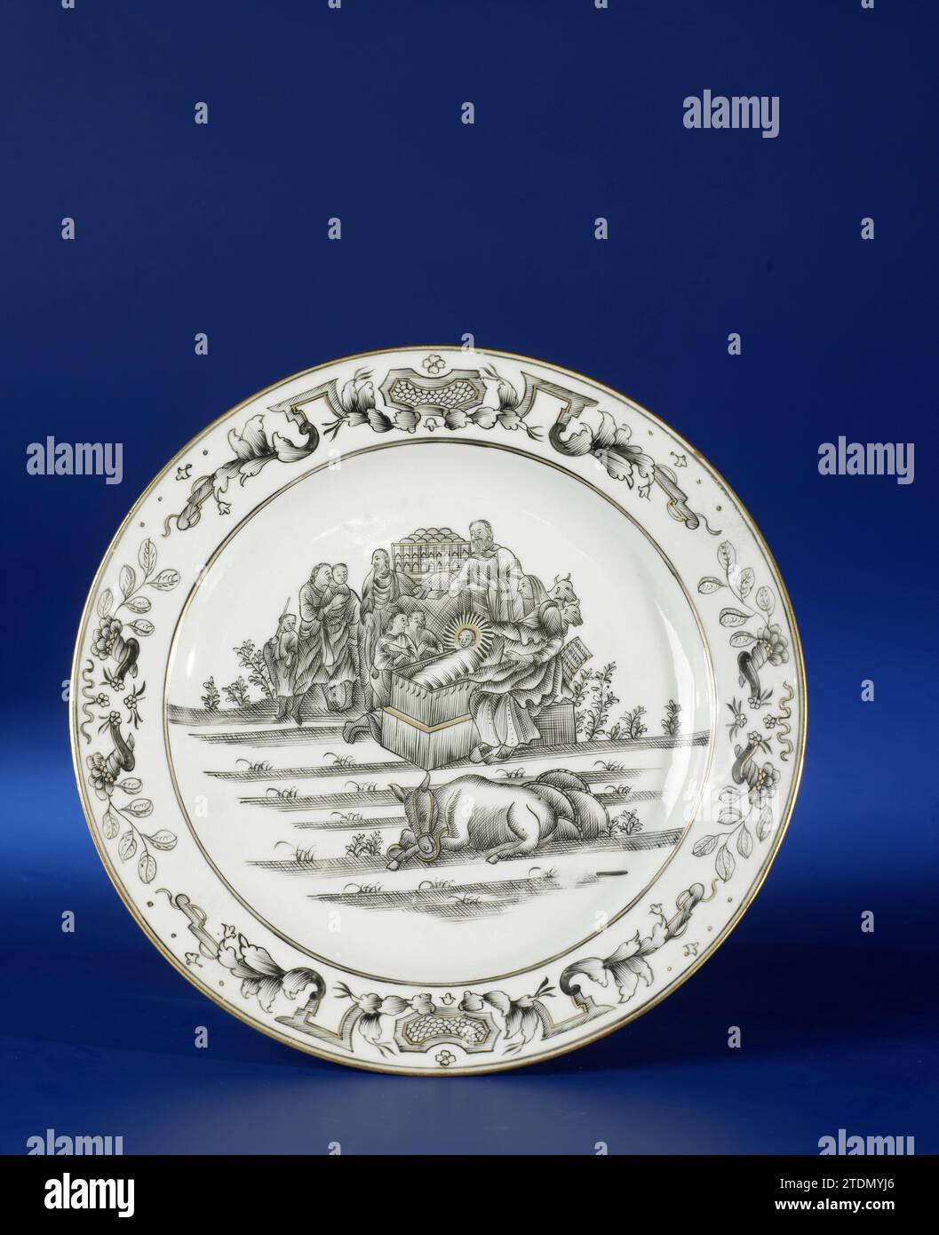 Plate with an image of the Nativity, anonymous, c. 1740 - c. 1760 ...