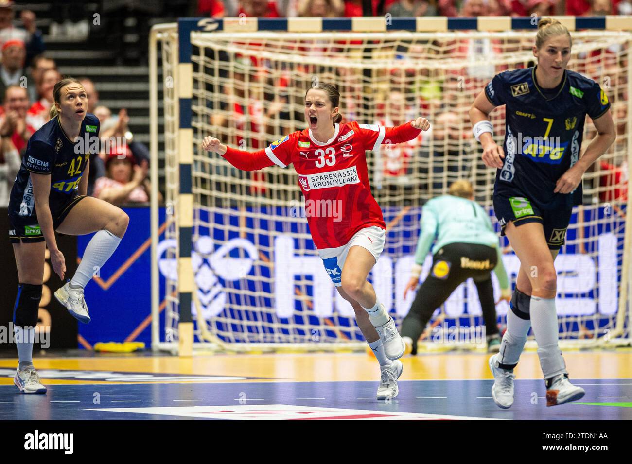 Herning, Denmark. 17th, December 2023. Emma Friis (33) of Denmark seen ...