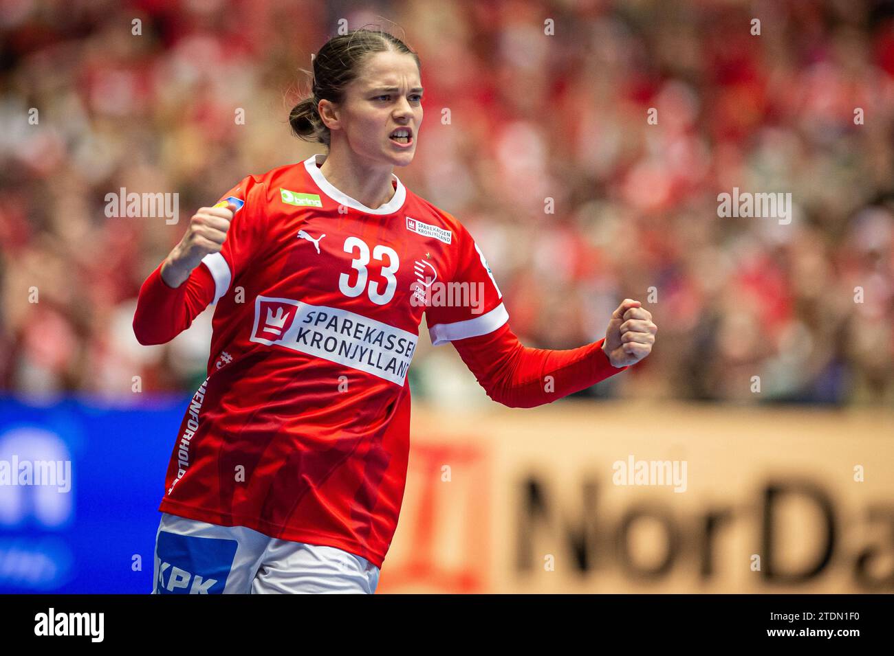 Herning, Denmark. 17th, December 2023. Emma Friis (33) of Denmark seen ...