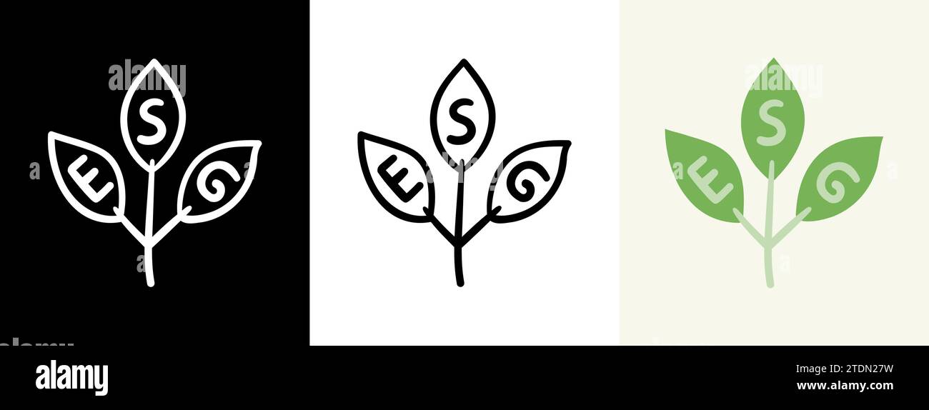 Environment Social Governance concept icon set vector illustration ...