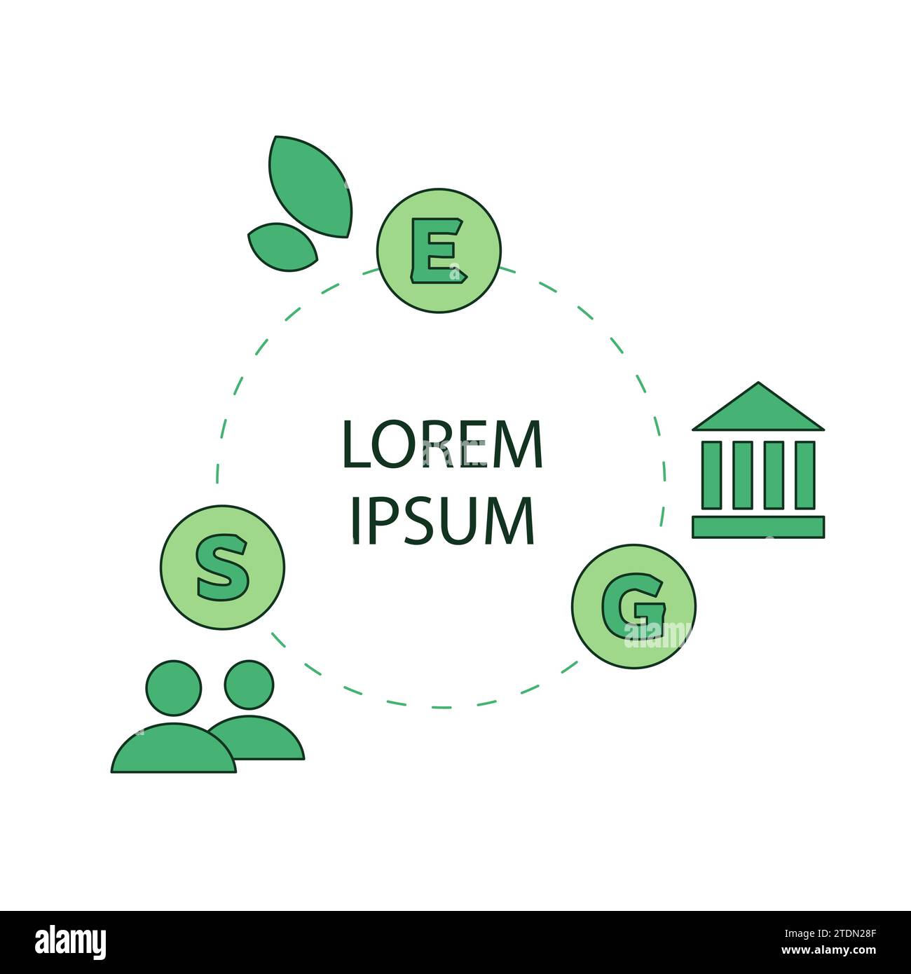 Environment Social Governance concept sign vector illustration Stock ... Environment Social Governance concept sign vector illustration Stock ...