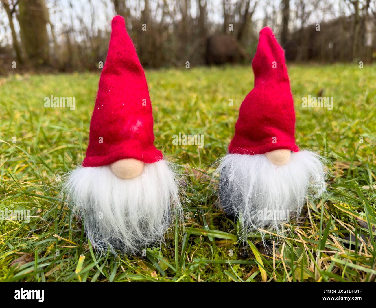 Bavaria, Germany - December 14, 2023: Santa Claus figures with red ...