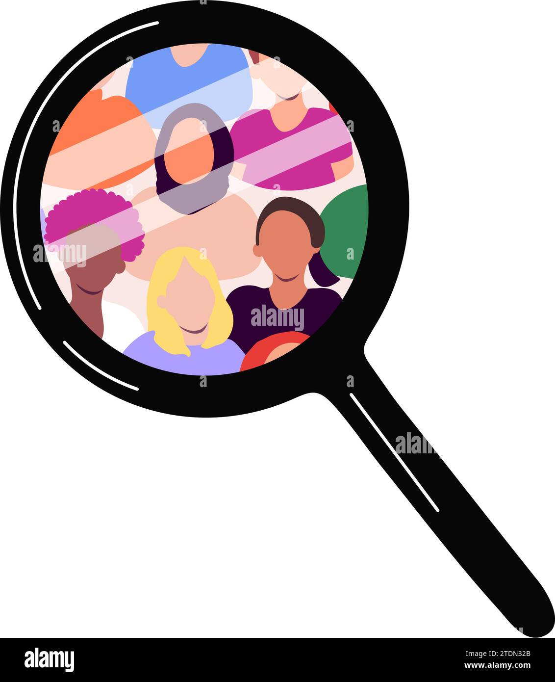 Join team magnifying glass Cut Out Stock Images & Pictures - Alamy