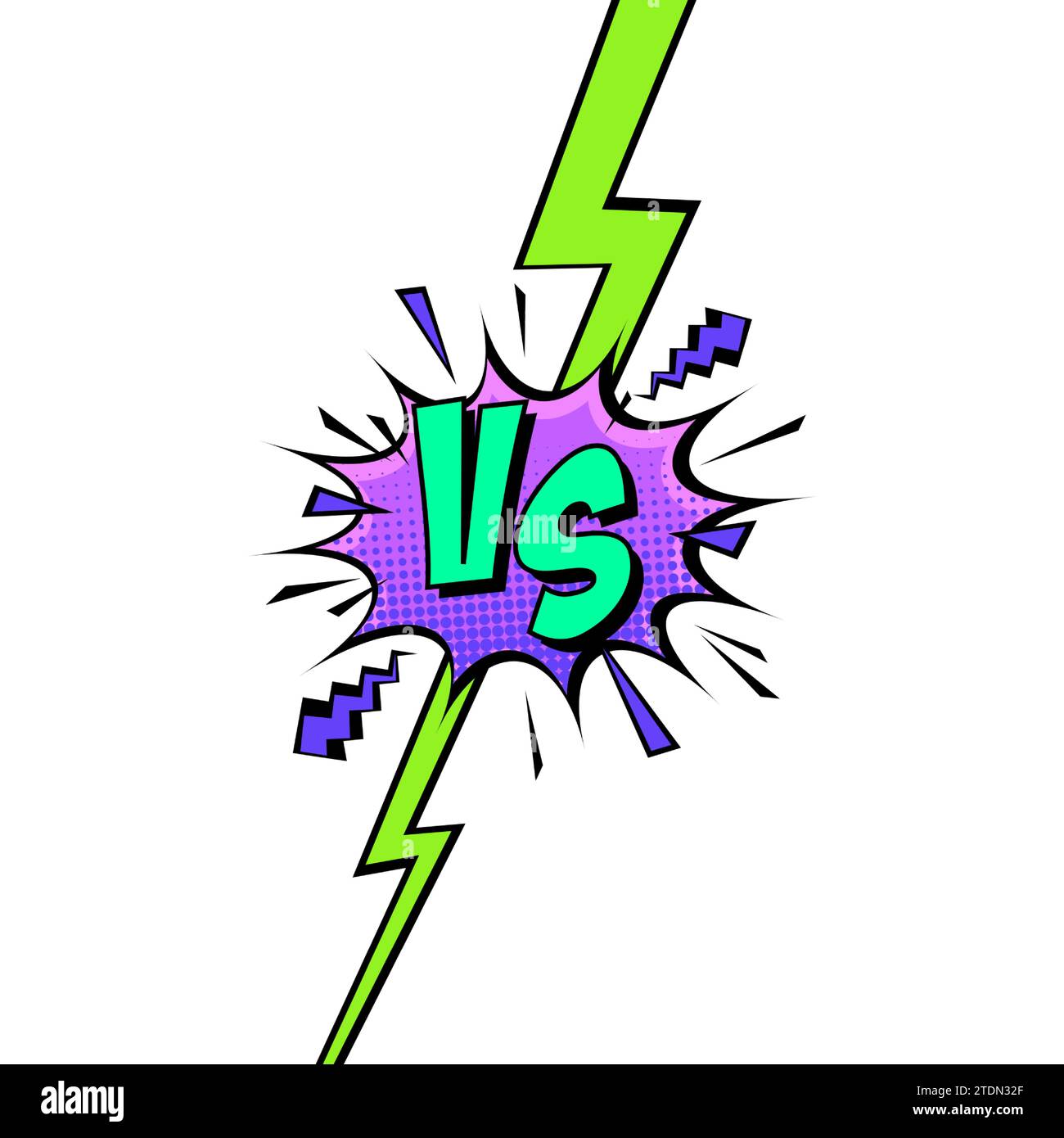 Cartoon comic background. Vs, fight versus. Comics book colorful ...