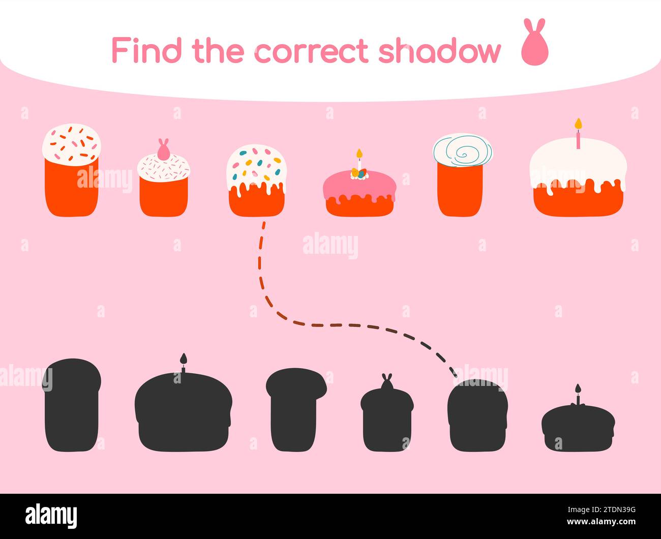 Kid easter cake Stock Vector Images - Alamy