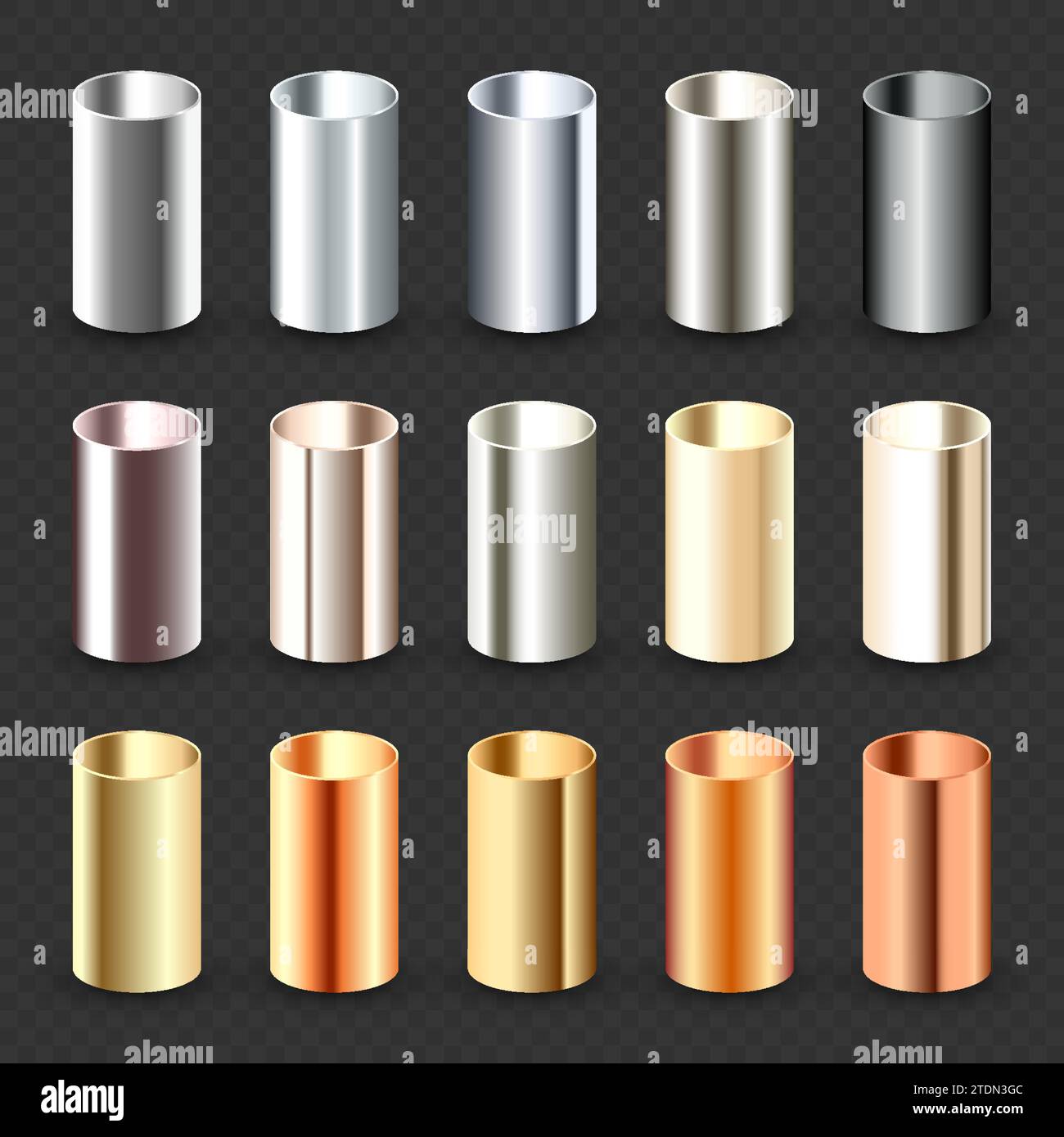 Steel and copper pipes collection. Construction material, pipeline ...