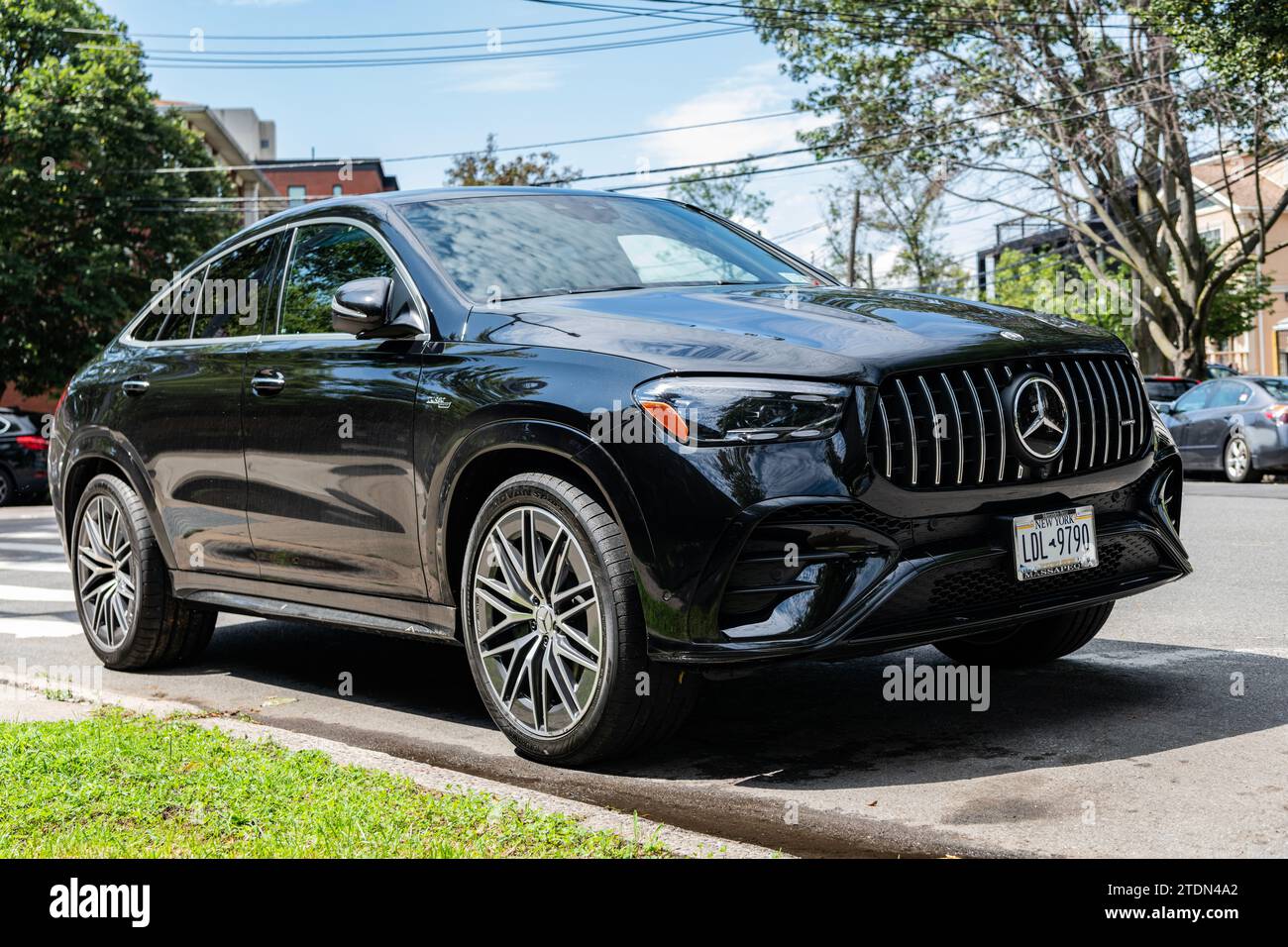 New York City, USA - August 26, 2023: Mercedes Benz GLE luxury car ...