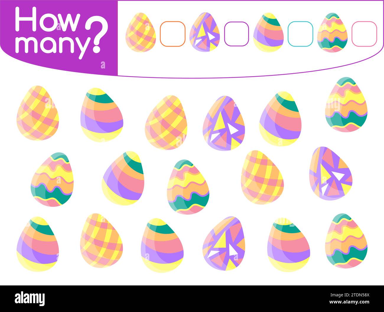 Preschool child counting Stock Vector Images - Alamy