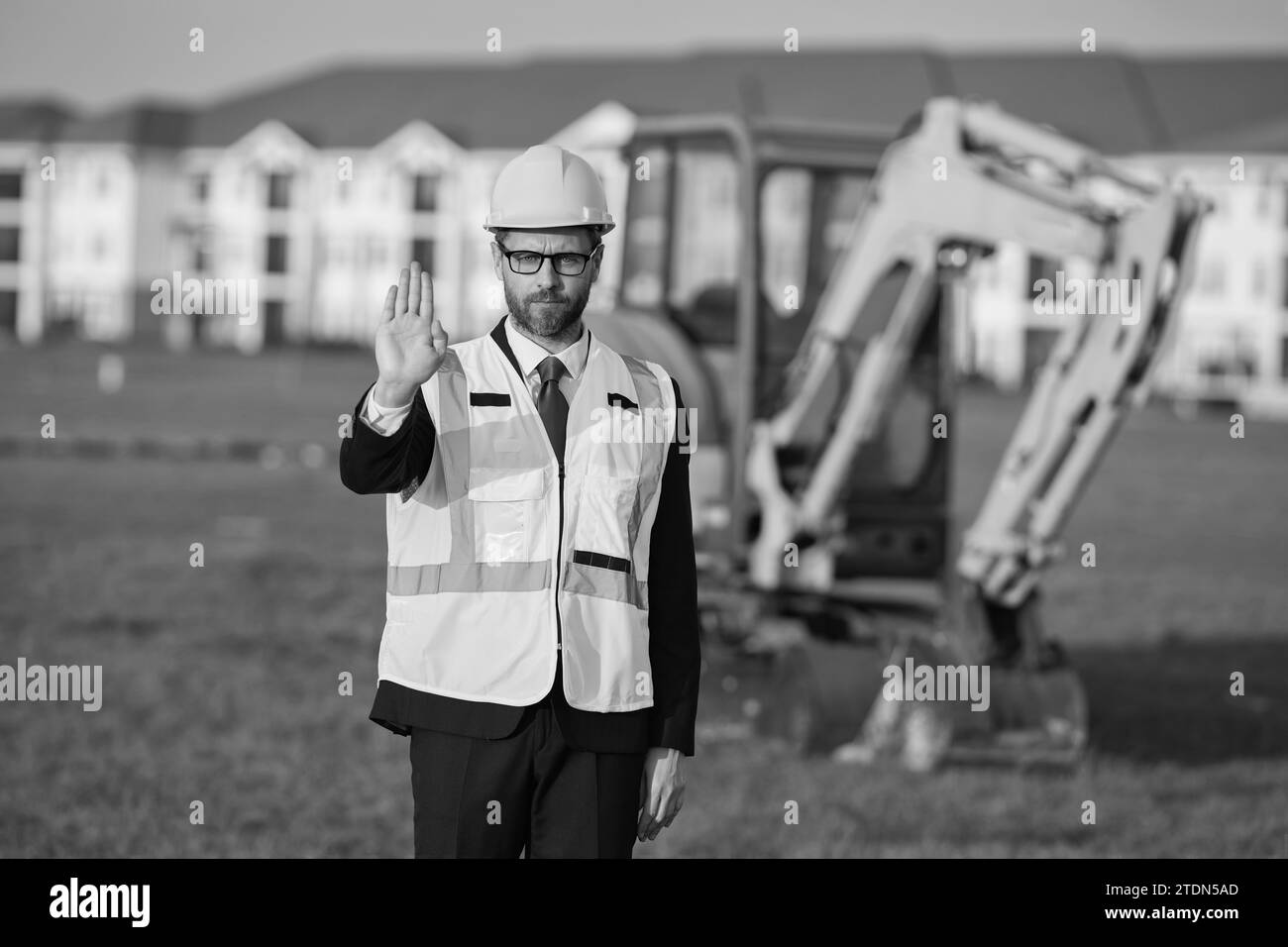 photo of engineer man at civil engineering, stop. engineer man at civil ...