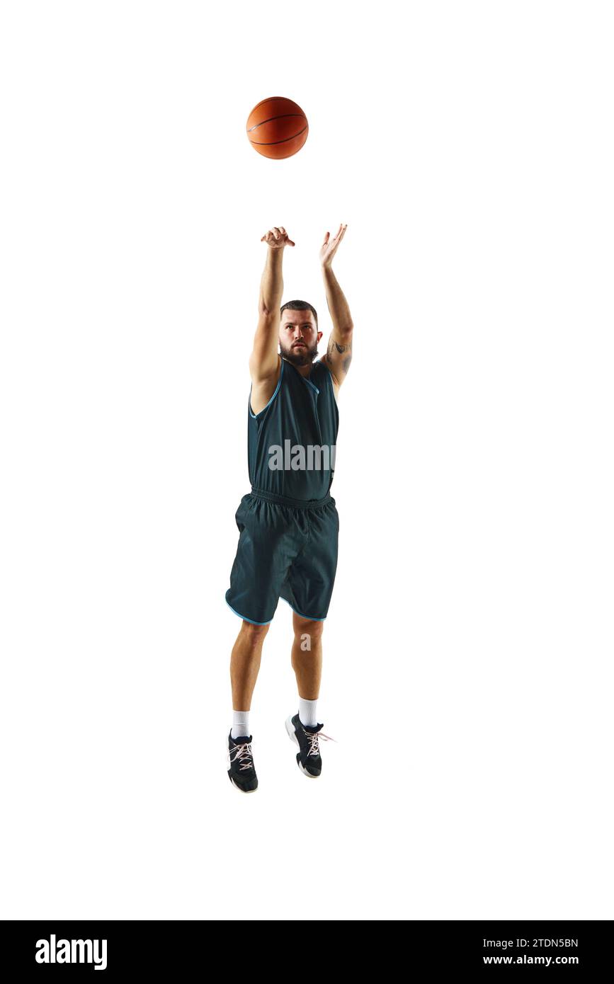 basketball athlete in full gear, demonstrating strength and skill in ...