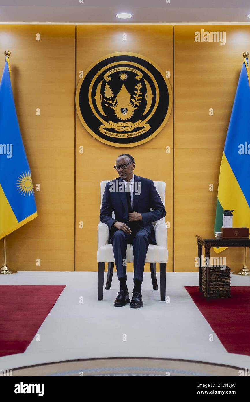 Paul Kagame, Praesident von Ruanda, aufgenommen im Rahmen eines ...