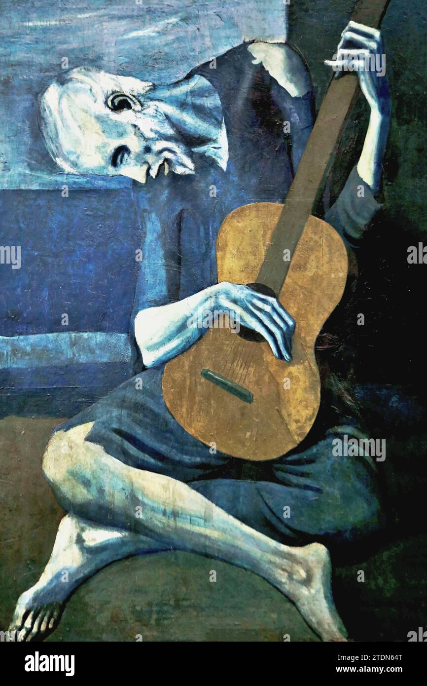The Old Guitarist, 1903 (Painting) by Artist Picasso, Pablo (1881-1973 ... The Old Guitarist, 1903 (Painting) by Artist Picasso, Pablo (1881-1973 ...