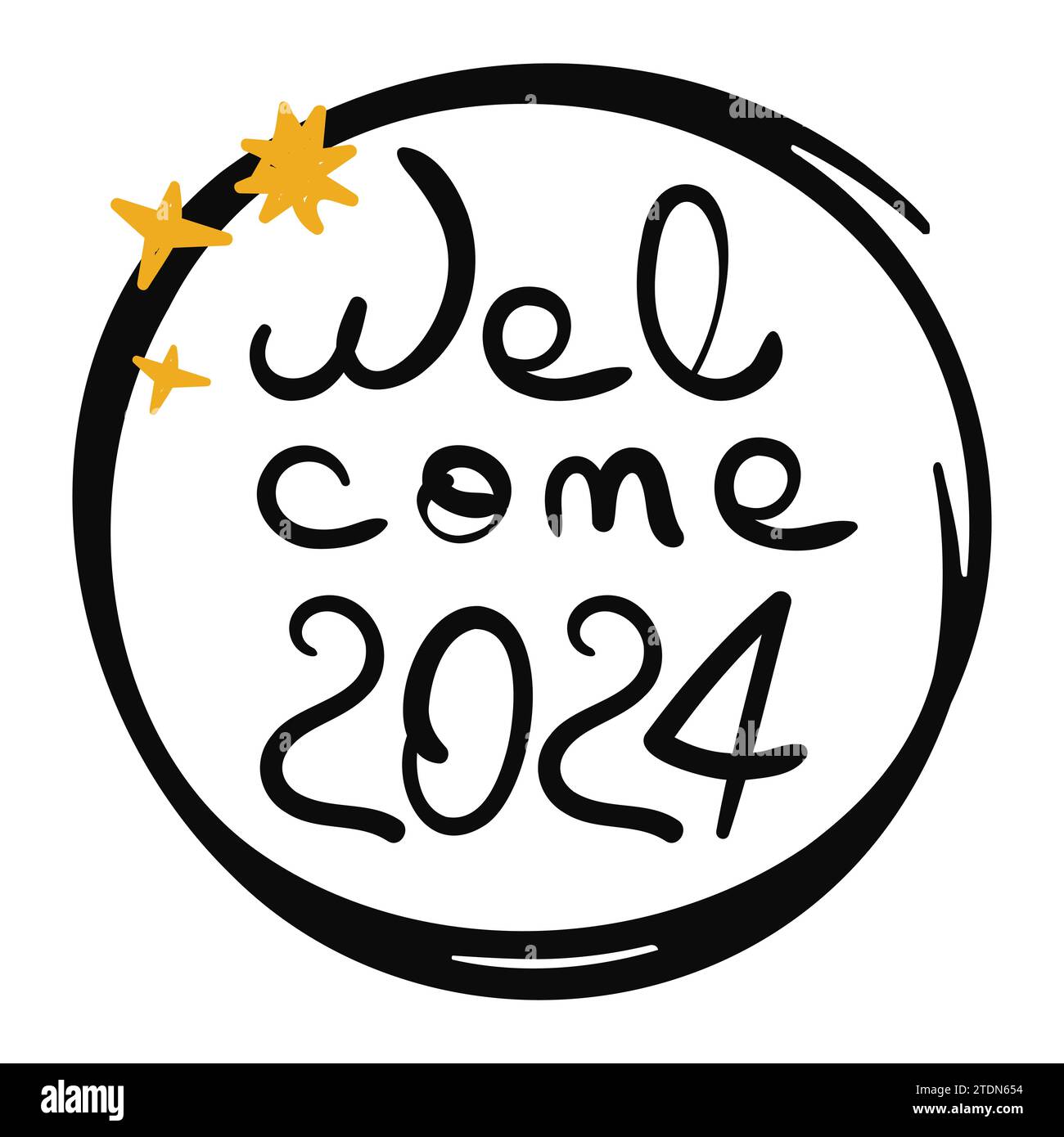 Welcome 2024 Stock Vector Images - Alamy