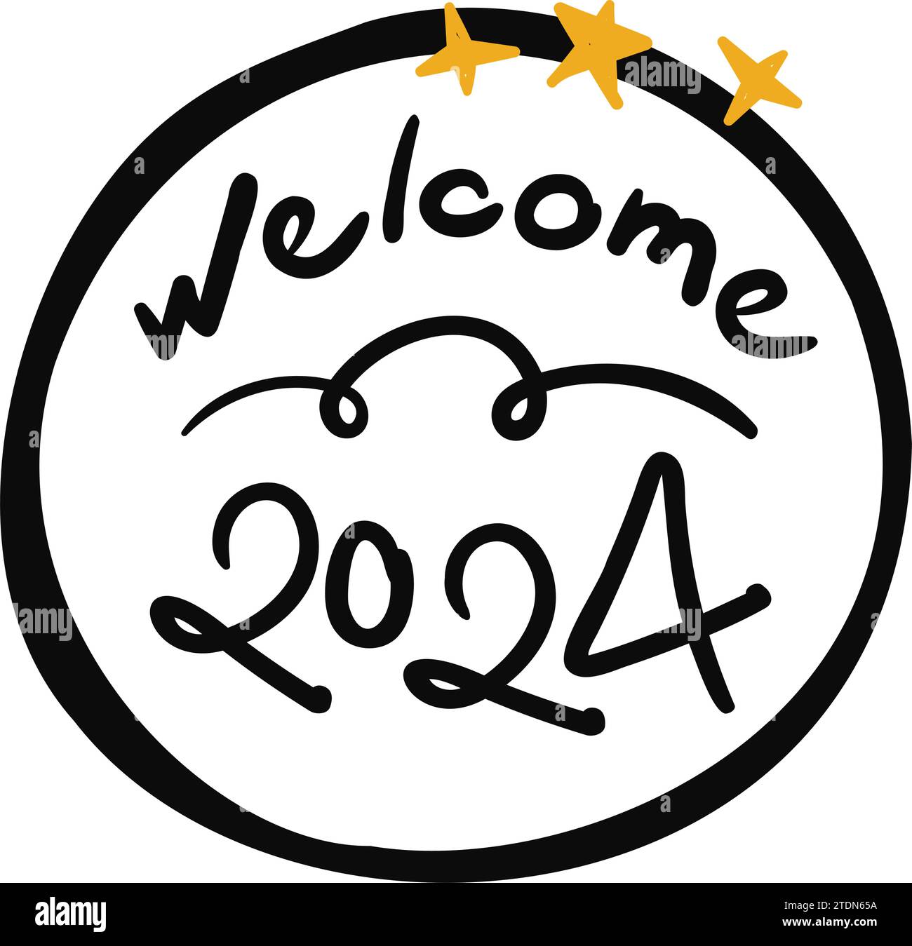 Welcome 2024 Stock Vector Images - Alamy