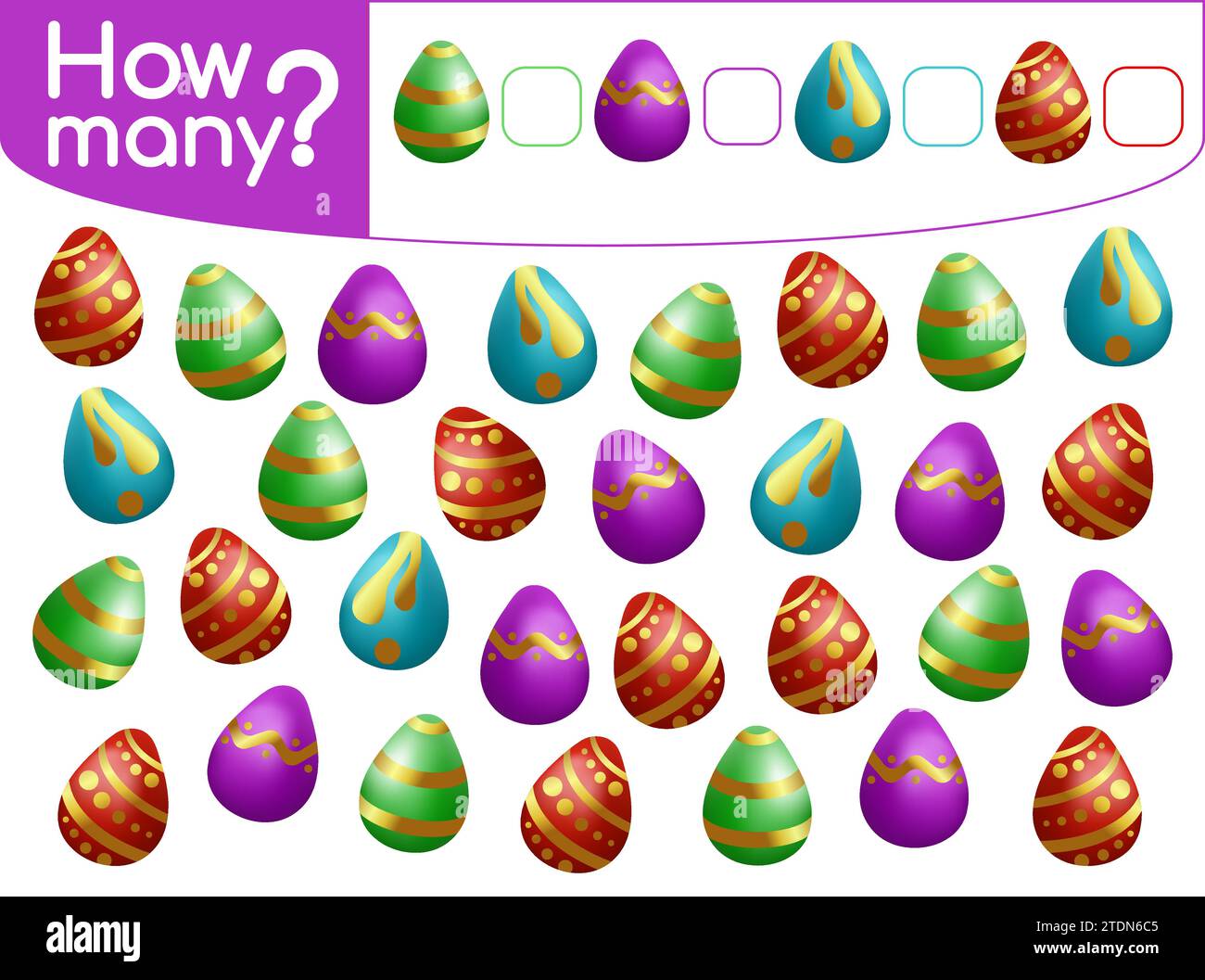 Preschool child counting Stock Vector Images - Alamy