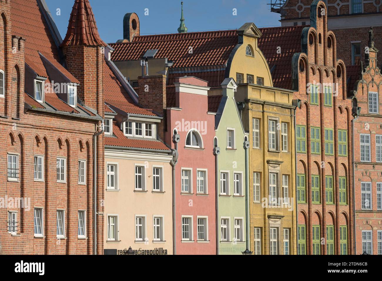 Altbauten, Fassaden, Powroznicza, Altstadt, Danzig, Woiwodschaft ...