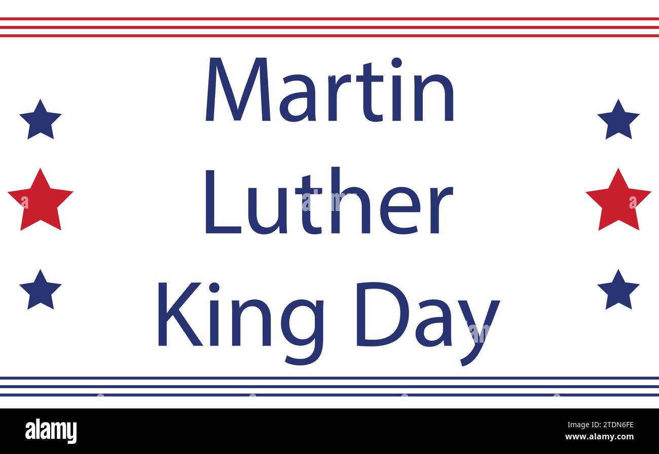 Martin Luther King Jr. Day greeting card design. MLK Day lettering ...