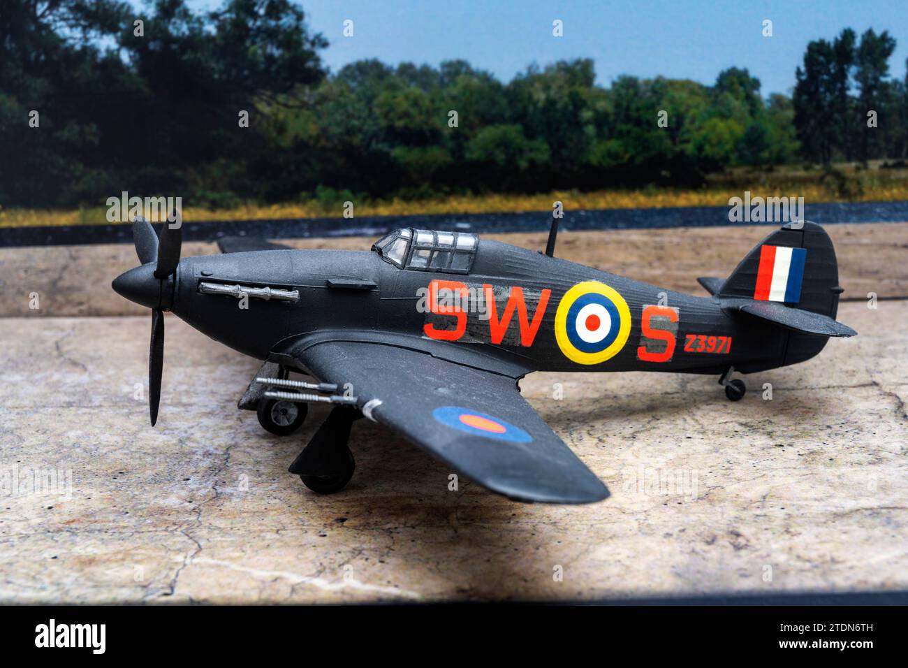 !/72 scale Hawker Hurricane model aircraft Stock Photo - Alamy
