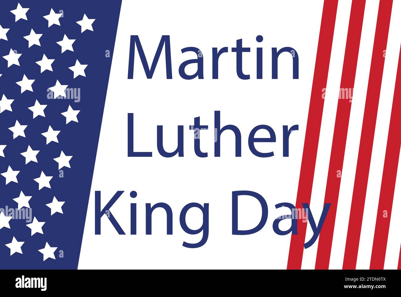 Martin Luther King Jr. Day greeting card design. MLK Day lettering ...