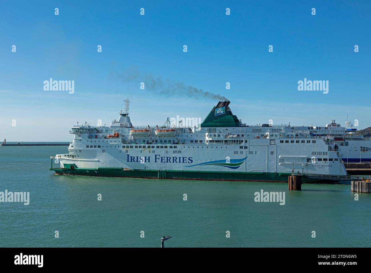 Ferry at the harbour, Irish Ferries, Dover, Kent, England, Great ...