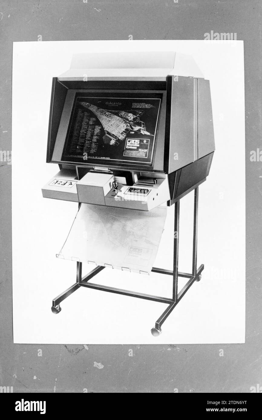 Product photo of plotter printer for microfilms, 23-11-1978, Whizgle ...
