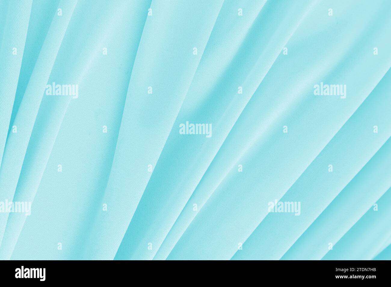 Elegant delicate turquoise background with soft pleats. Chic silk ...