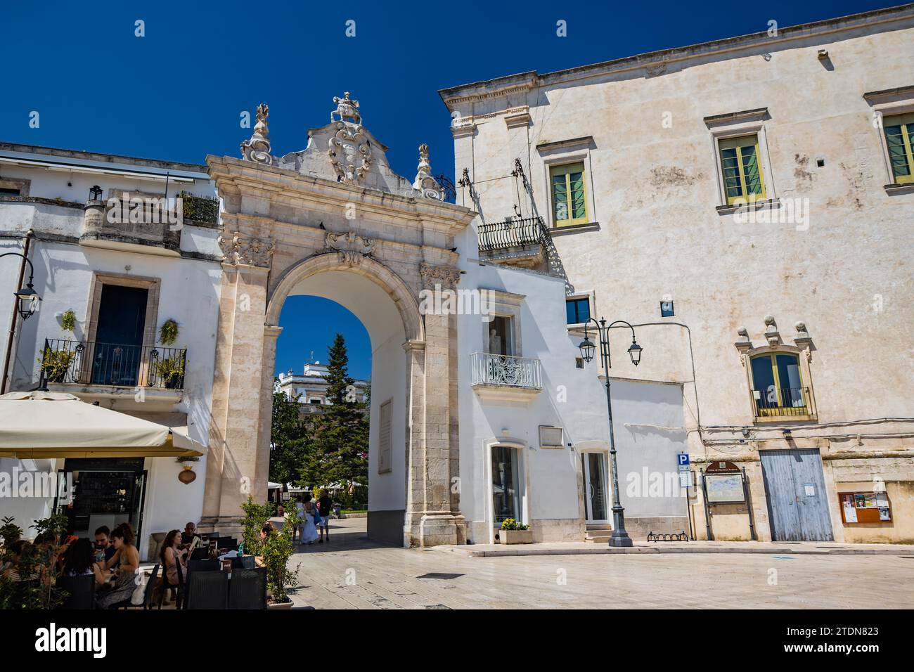 August 18, 2023 - Martina Franca, Taranto, Puglia, Italy. Village with ...