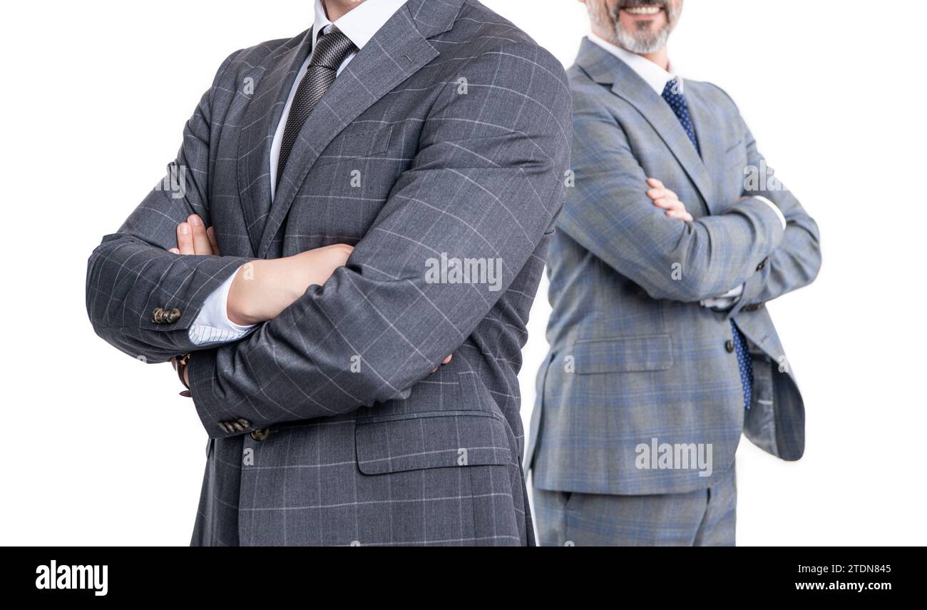 business relationships between colleague. businessman in suit. business ...