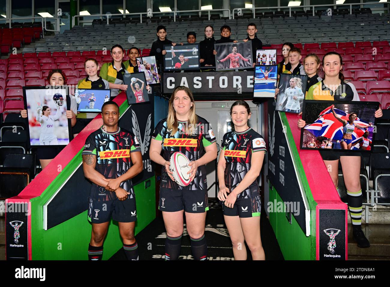 London, UK. 19th Dec, 2023. Makeda Lewis, Bryony Cleall and Flo ...